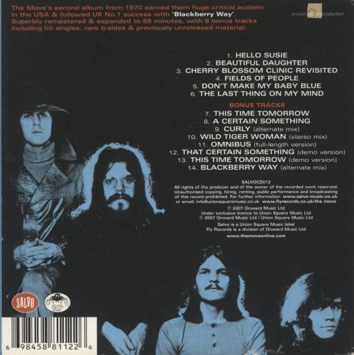 The Move Shazam UK CD album (CDLP) (867003)