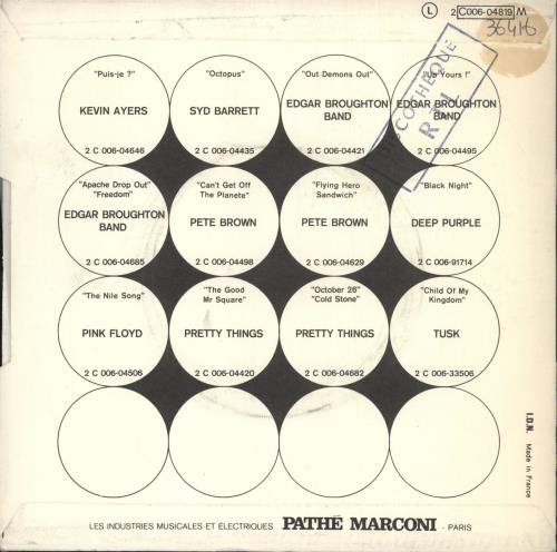 The Move Tonight French 7" vinyl single (7 inch record / 45) (723501)