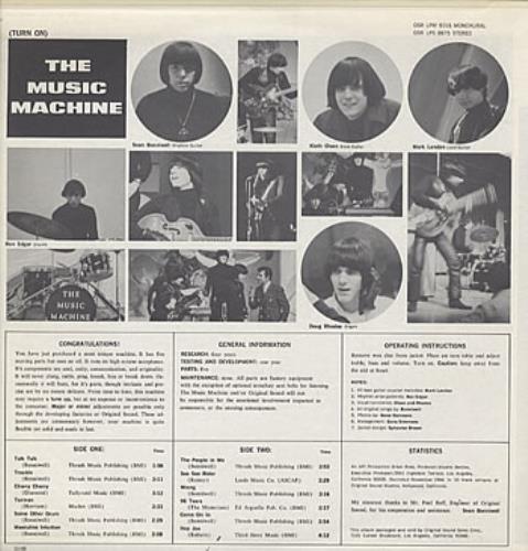 The Music Machine Turn On US vinyl LP album (LP record) (320583)