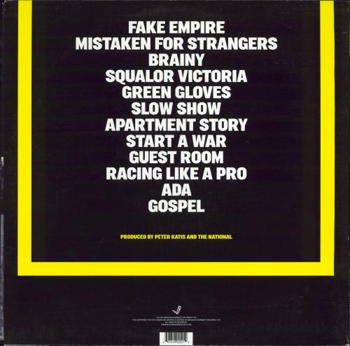 The National Boxer - EX US vinyl LP album (LP record) (769647)