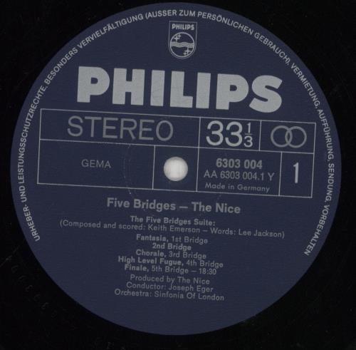 The Nice Five Bridges German vinyl LP album (LP record) (600530)