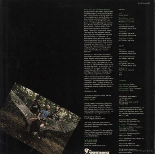 The Nighthawks Ten Years Live Canadian vinyl LP album (LP record) (797246)