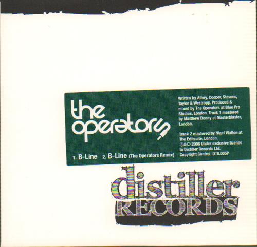 The Operators B-Line UK Promo CD single (CD5 / 5") (667498)