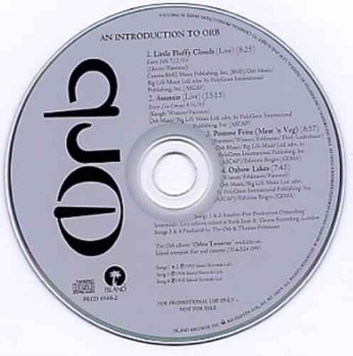 The Orb An Introduction To Orb US Promo CD single (CD5 / 5") (336433)