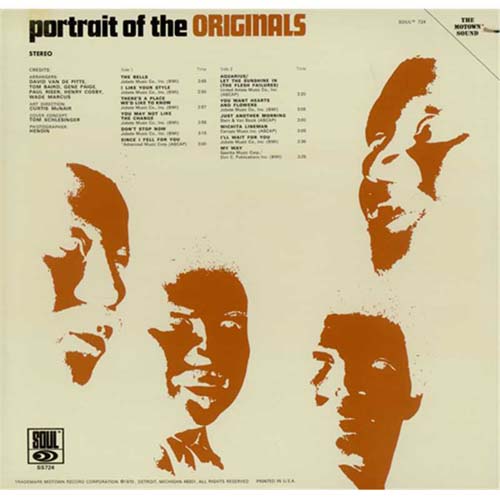 The Originals Portrait Of The Originals US vinyl LP album (LP record ...