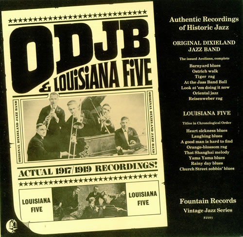 The Original Dixieland Jazz Band ODJB And Louisiana Five UK vinyl LP ...
