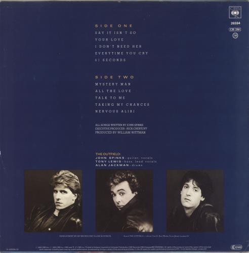 The Outfield Play Deep UK vinyl LP album (LP record) (715337)