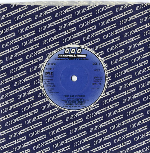 The Patrick Halling Chamber Ensemble Pride And Prejudice UK 7" vinyl ...