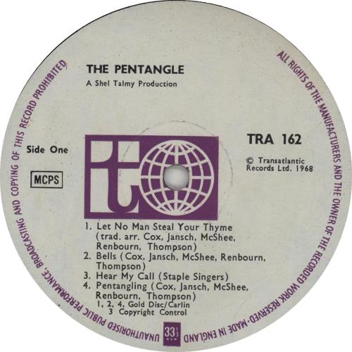 The Pentangle The Pentangle - 1st - VG UK vinyl LP album (LP record) (659530)