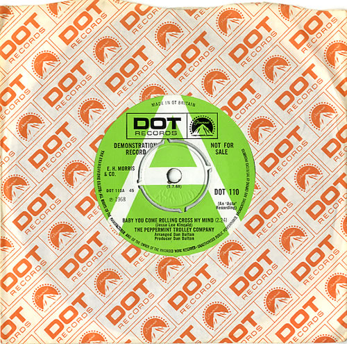 The Peppermint Trolley Baby You Come Rolling Cross My Mind UK Promo 7 ...