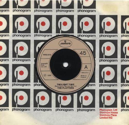 The Platters Twilight Time UK 7" vinyl single (7 inch record / 45) (242400)