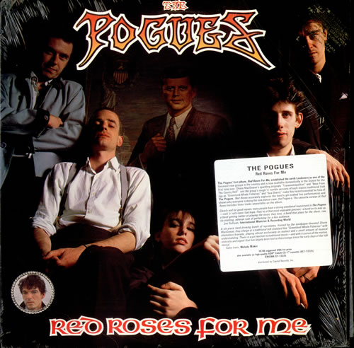 The Pogues Red Roses For Me US Promo vinyl LP album (LP record) (464023)