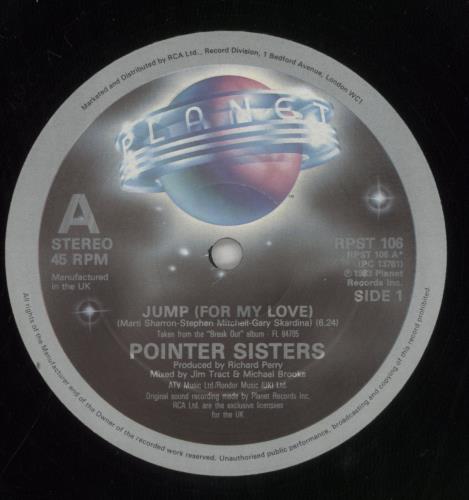 The Pointer Sisters Jump UK 12" vinyl single (12 inch record / Maxi-single) (239498)