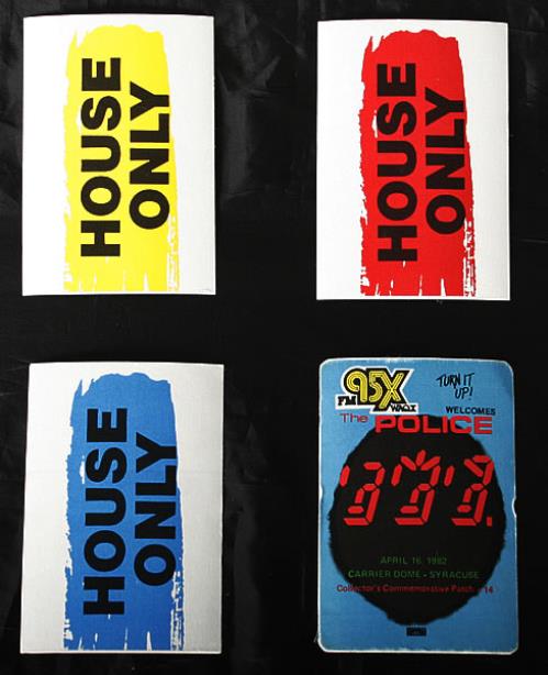 The Police Collection Of Tour Passes US tour pass (462483) TOUR PASSES