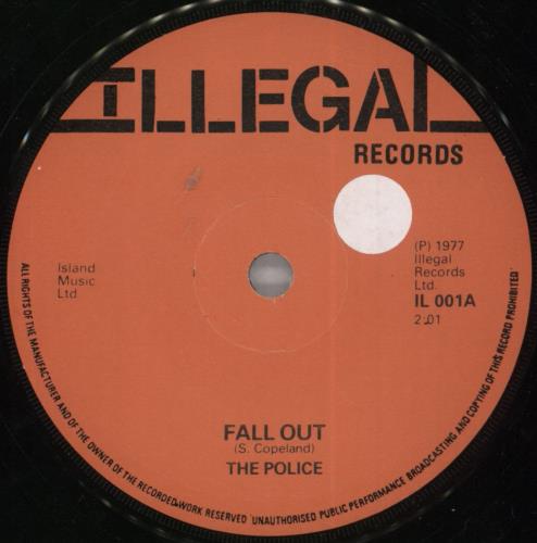 The Police Fall Out - 4th UK 7" vinyl single (7 inch record / 45) (822556)