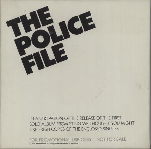 The Police The Police File US Promo 7" single box set (31939)