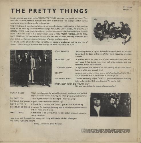 The Pretty Things The Pretty Things - 1st UK vinyl LP album (LP record ...