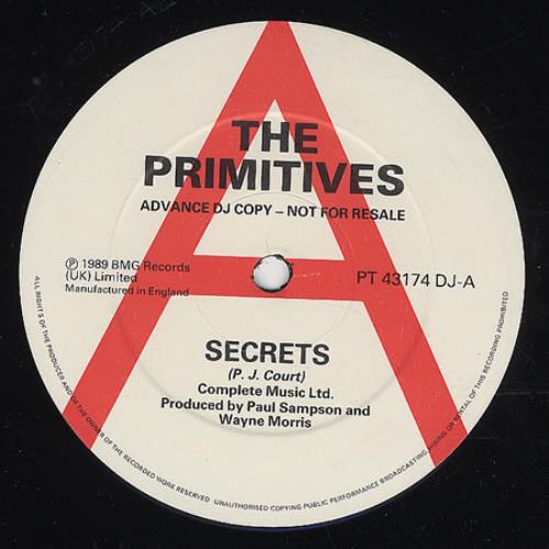 The Primitives Secrets UK Promo 12" vinyl single (12 inch record / Maxi ...