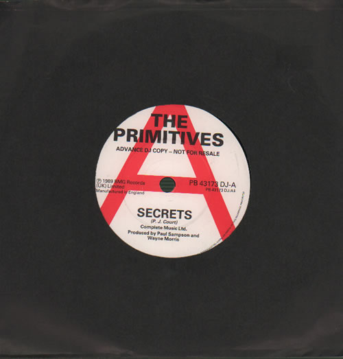 The Primitives Secrets UK Promo 7" vinyl single (7 inch record / 45 ...