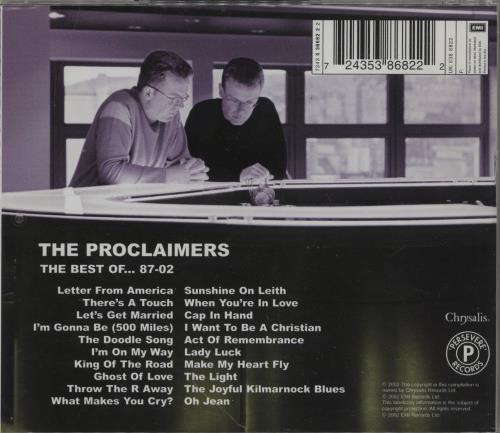 The Proclaimers The Best Of... UK CD album (CDLP) (215341)