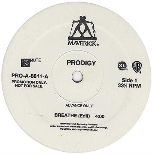 The Prodigy Breathe US Promo 12" vinyl single (12 inch record / Maxi ...