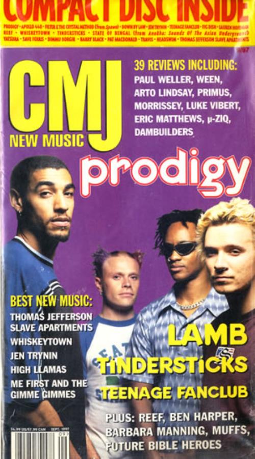The Prodigy CMJ New Music - September US magazine (552971) ISSUE 49