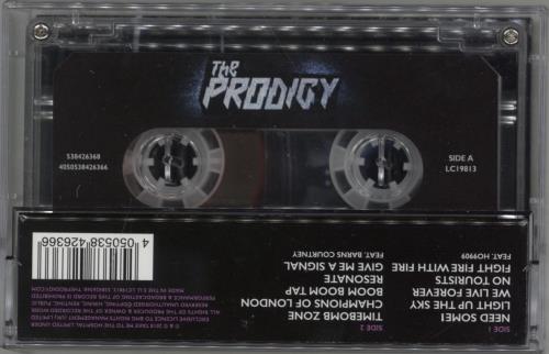 The Prodigy No Tourists UK cassette album (772041)