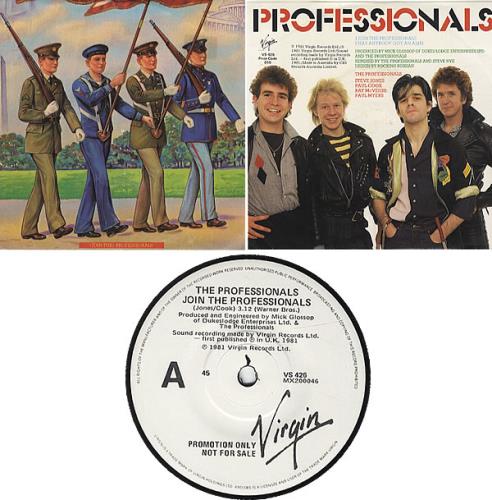 The Professionals Join The Professionals Australian Promo 7" vinyl ...