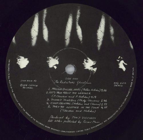 The Radiators From Space Ghosttown UK vinyl LP album (LP record) (129357)
