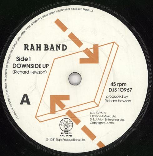 The Rah Band Downside Up UK 7" vinyl single (7 inch record / 45) (731138)