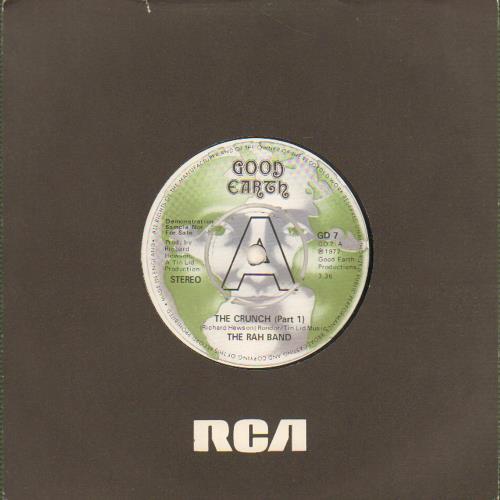 The Rah Band The Crunch - A Label UK Promo 7" vinyl single (7 inch ...