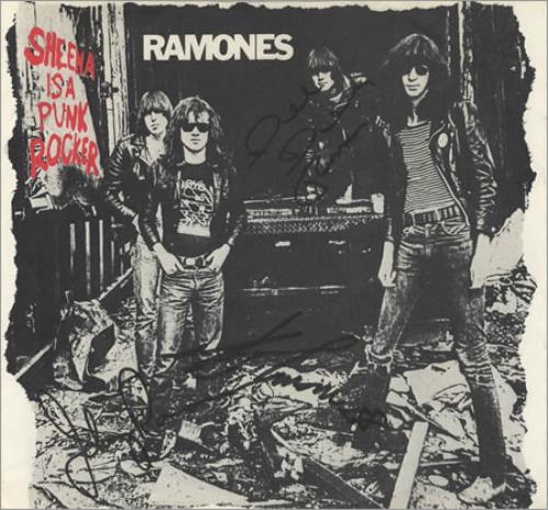 The Ramones Sheena Is A Punk Rocker - Autographed US 7" vinyl single (7 ...