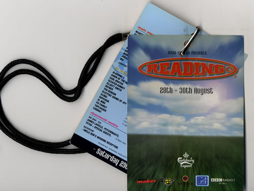 The Reading Festival Reading 1998 UK memorabilia (580006) LAMINATED SET ...