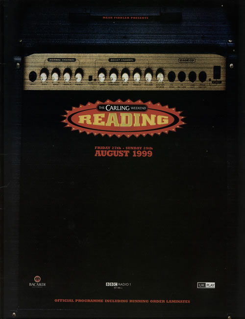 The Reading Festival Reading Festival 1999 UK tour programme (569379 ...