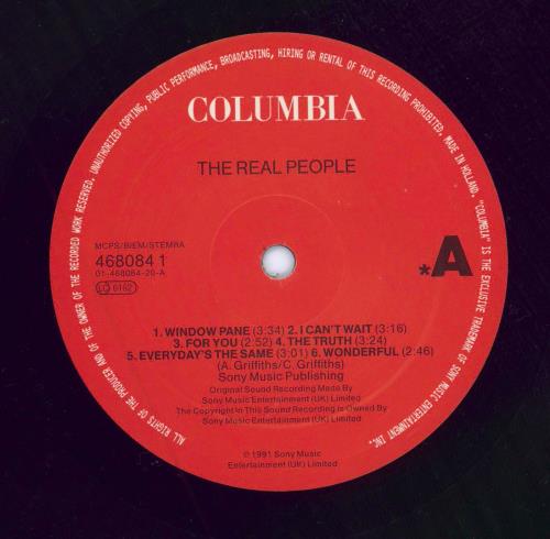 The Real People The Real People UK vinyl LP album (LP record) (101526)