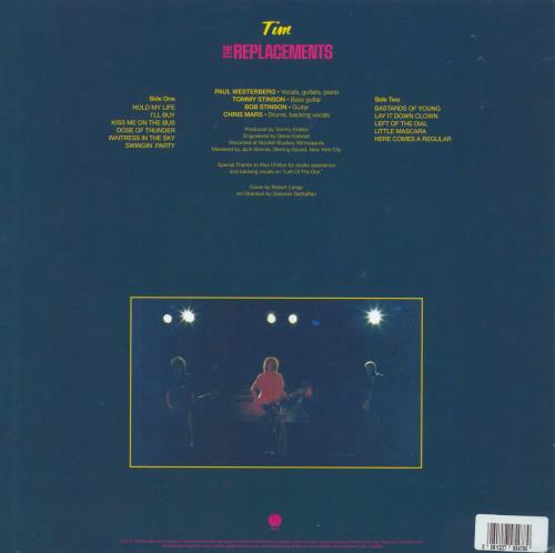 The Replacements Tim - 180gm US vinyl LP album (LP record) (800126)