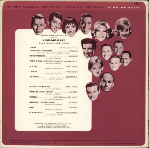 The Reprise Musical Repertory Theatre Kiss Me Kate UK vinyl LP album ...