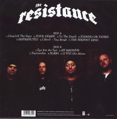 The Resistance (Metal) Scars German vinyl LP album (LP record) (806365)