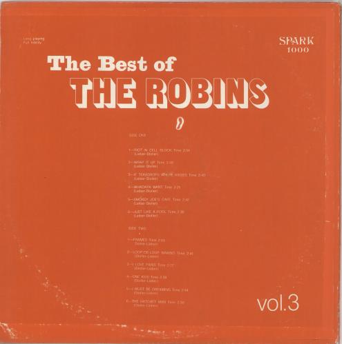 The Robins The Best Of The Robins Vol. 3 US vinyl LP album (LP record ...