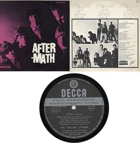 The Rolling Stones Aftermath French vinyl LP album (LP record) (339804)