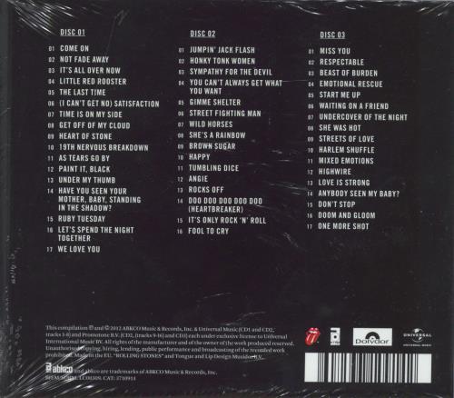 The Rolling Stones Grrr! UK 3-CD album set (Triple CD) (806106)