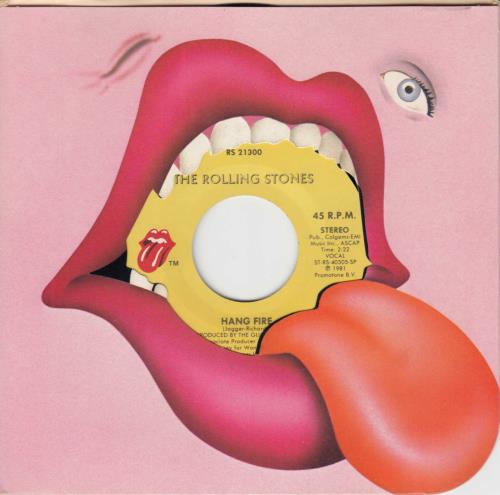The Rolling Stones Hang Fire US 7" vinyl single (7 inch record / 45 ...