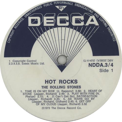 The Rolling Stones Hot Rocks South African 2-LP vinyl record set ...
