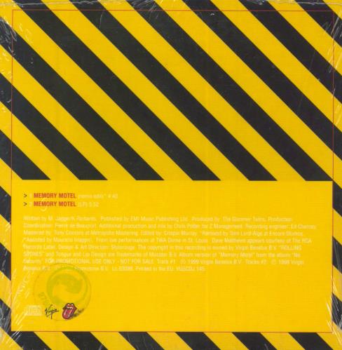 The Rolling Stones Memory Motel UK Promo CD single (CD5 / 5") (136291)