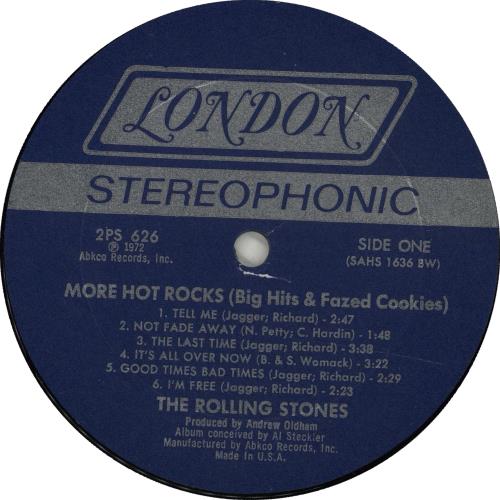 The Rolling Stones More Hot Rocks - 1st - EX US 2-LP vinyl record set ...