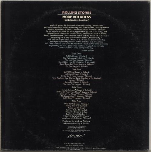 The Rolling Stones More Hot Rocks - 1st - With Insert US 2-LP vinyl ...