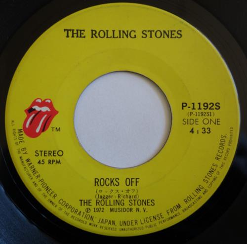 The Rolling Stones Rocks Off Japanese 7" vinyl single (7 inch record ...