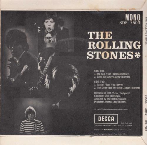 The Rolling Stones Rolling Stones EP - export UK 7" vinyl single (7 ...