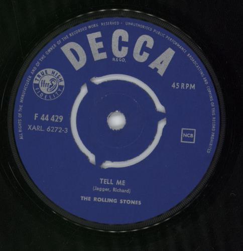 The Rolling Stones Tell Me - Black & White Sleeve Norwegian 7" vinyl ...
