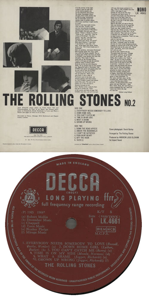 The Rolling Stones The Rolling Stones No. 2 - 3rd - BM - EX UK vinyl LP album (LP record) (583192)